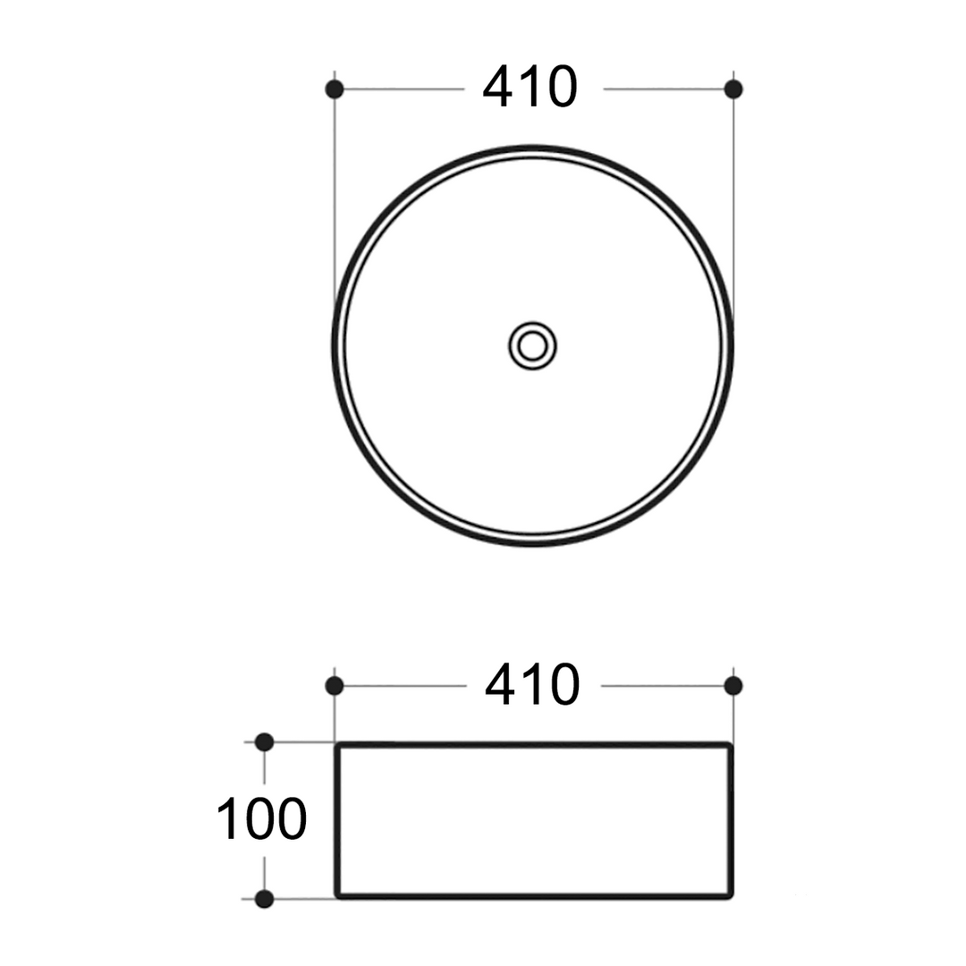 Fluted Round Ceramic Basin – Kariko